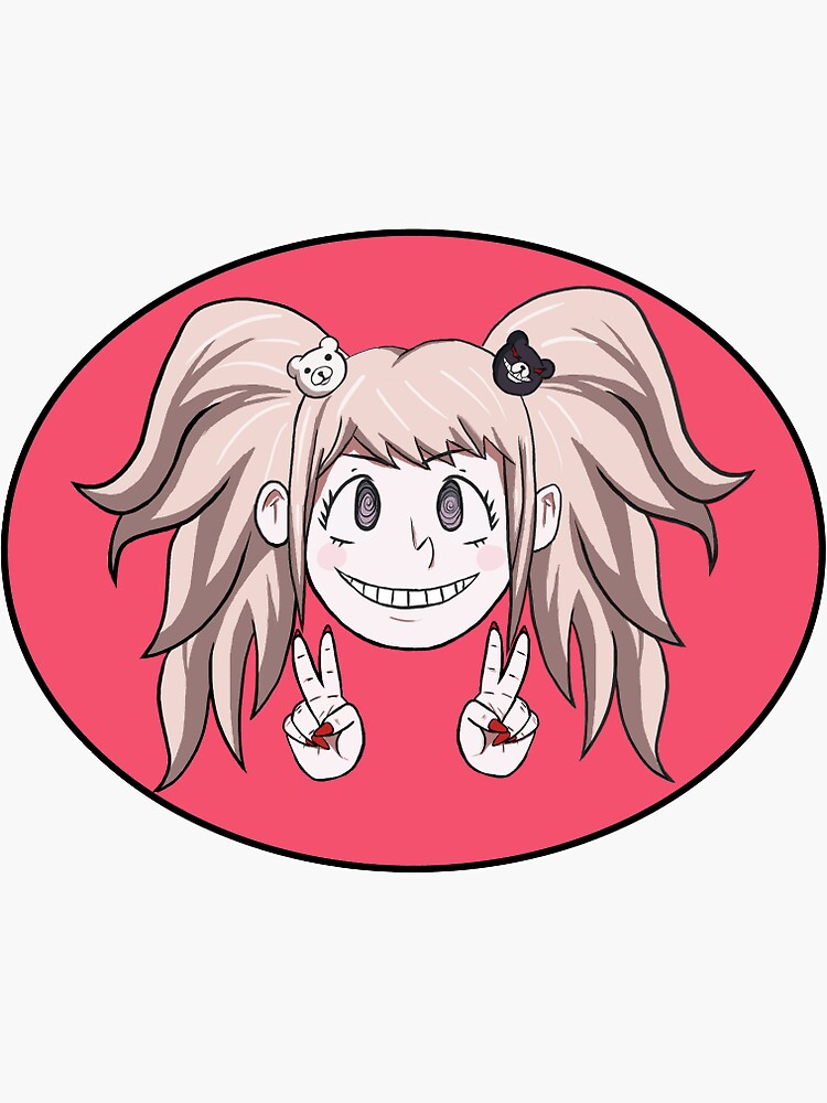 "Junko Enoshima - Danganronpa" Sticker for Sale by Invortum | Redbubble