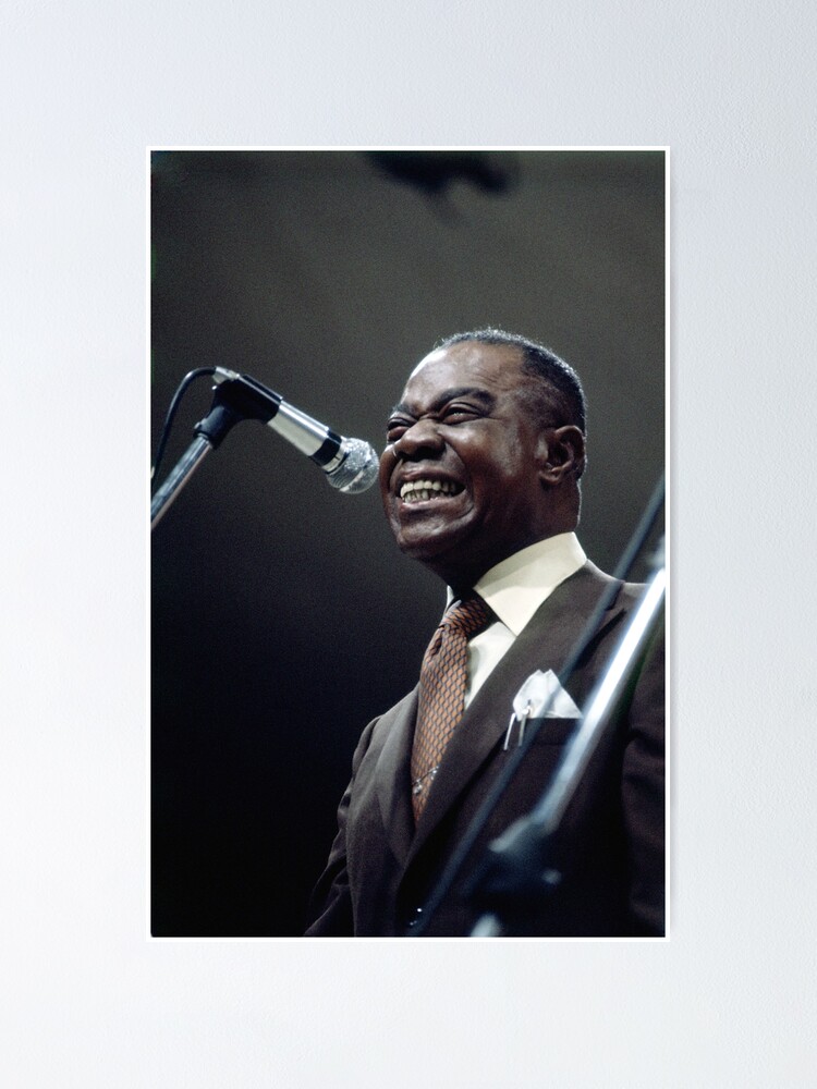 "Louis Armstrong, 1970, Singer, Musician, " Poster for Sale by ...