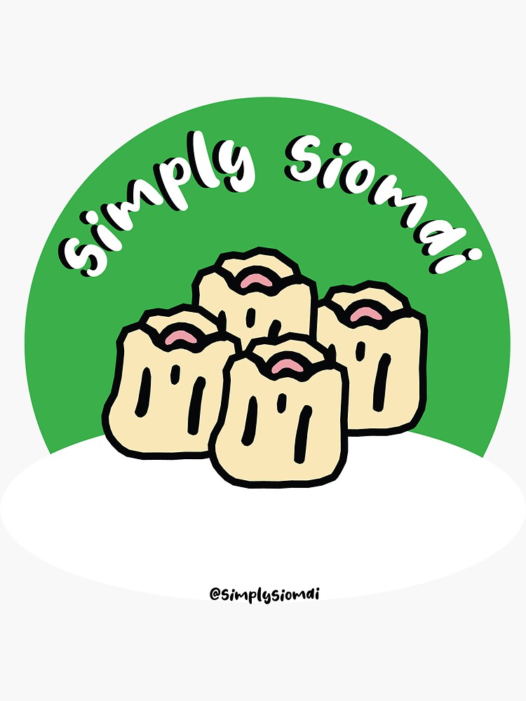 "simply siomai" Sticker for Sale by ewsuziee | Redbubble