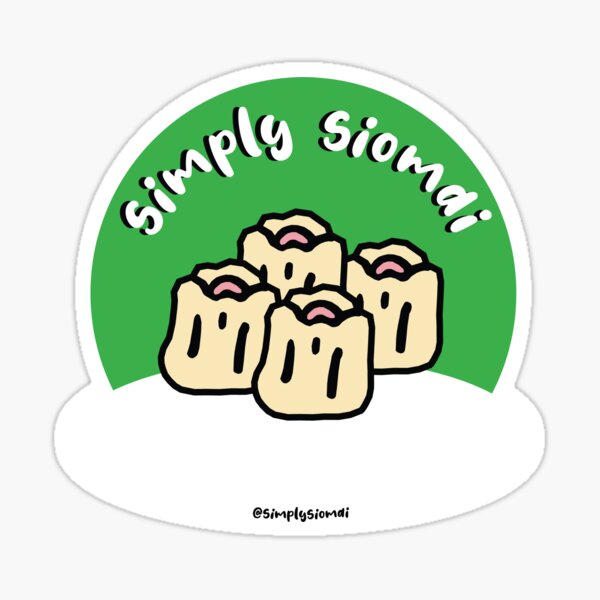 "simply siomai" Sticker for Sale by ewsuziee | Redbubble