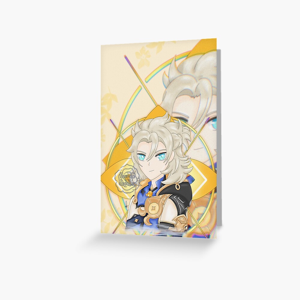 "Albedo Genshin Impact" Greeting Card by AriThornerose | Redbubble
