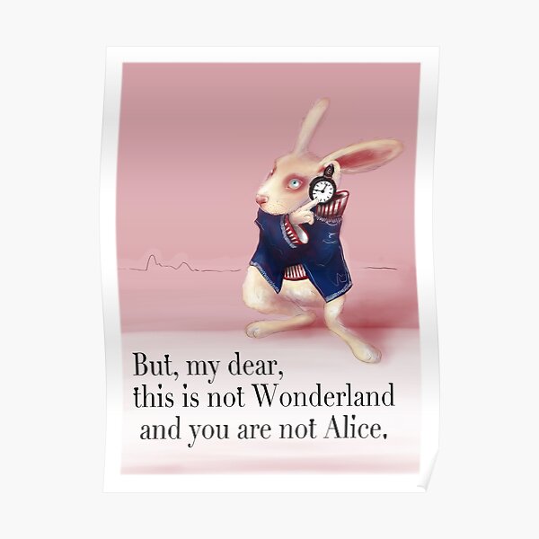 "This is not Wonderland" Poster by AlicaGreb | Redbubble