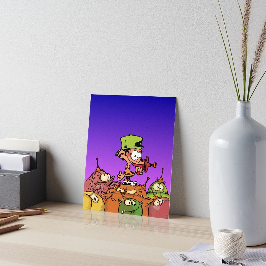 "Kid Paddle with monsters" Art Board Print for Sale by DsigNation ...