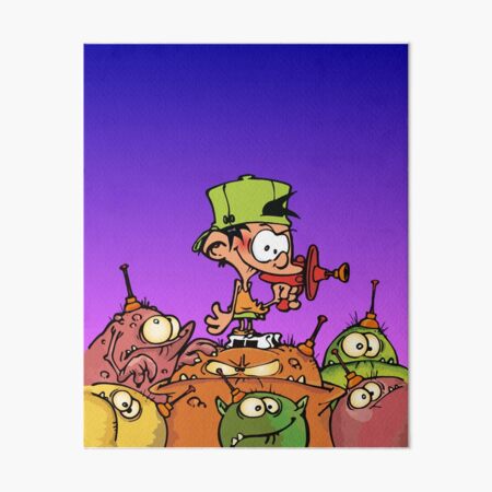 "Kid Paddle with monsters" Art Board Print for Sale by DsigNation ...