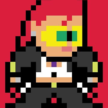 "C. Viper (Street Fighter) 8-bit Retro Pixel Art" Sticker for Sale by ...