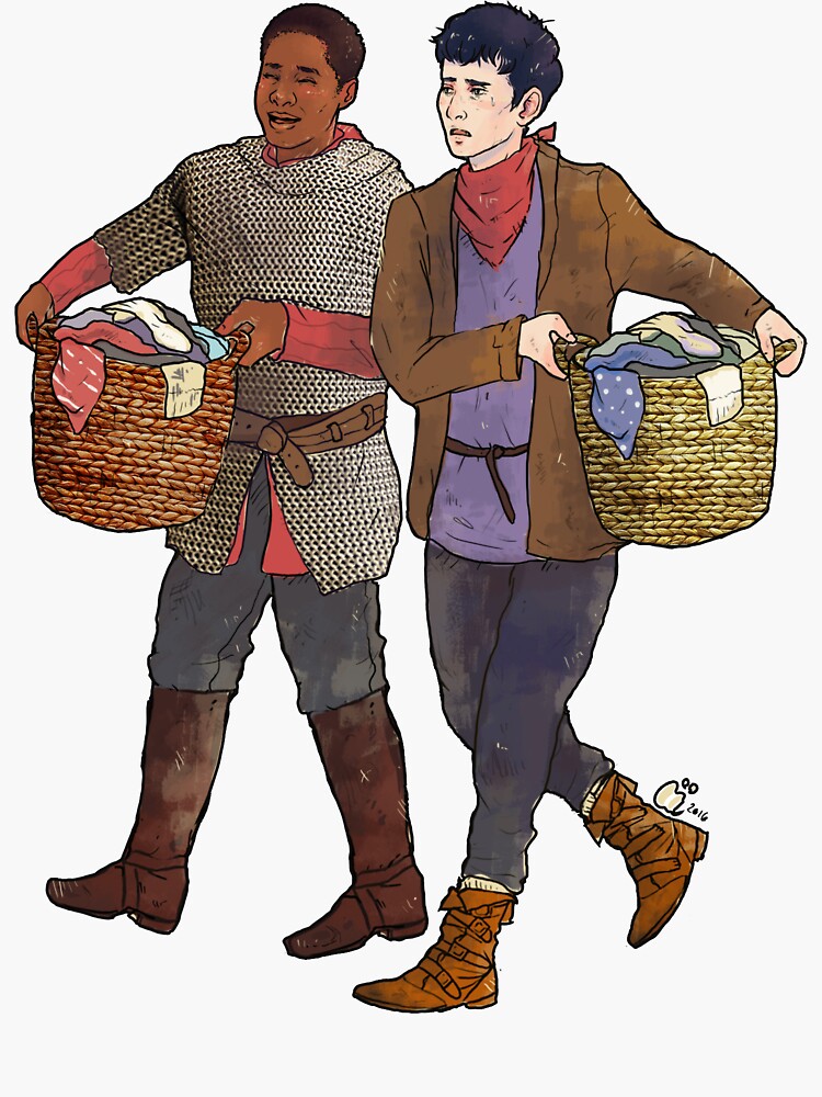 "Elyan & Merlin" Sticker by calamityannie | Redbubble