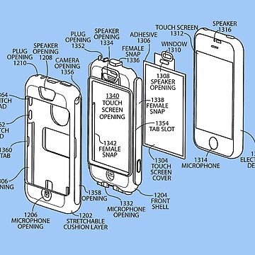 "Mobile Phone (exploded) Drawing. " Poster for Sale by timothybeighton ...