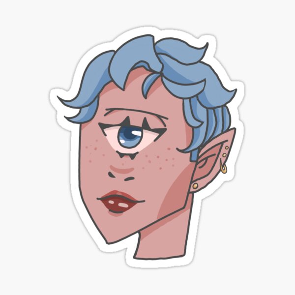 "Cyclops girl" Sticker for Sale by bat-kisses | Redbubble
