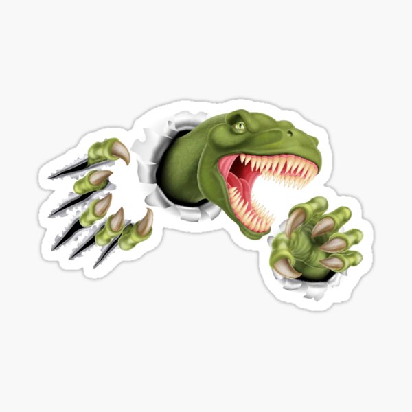 "Angry Dinosaur" Sticker for Sale by MyFancyPony | Redbubble