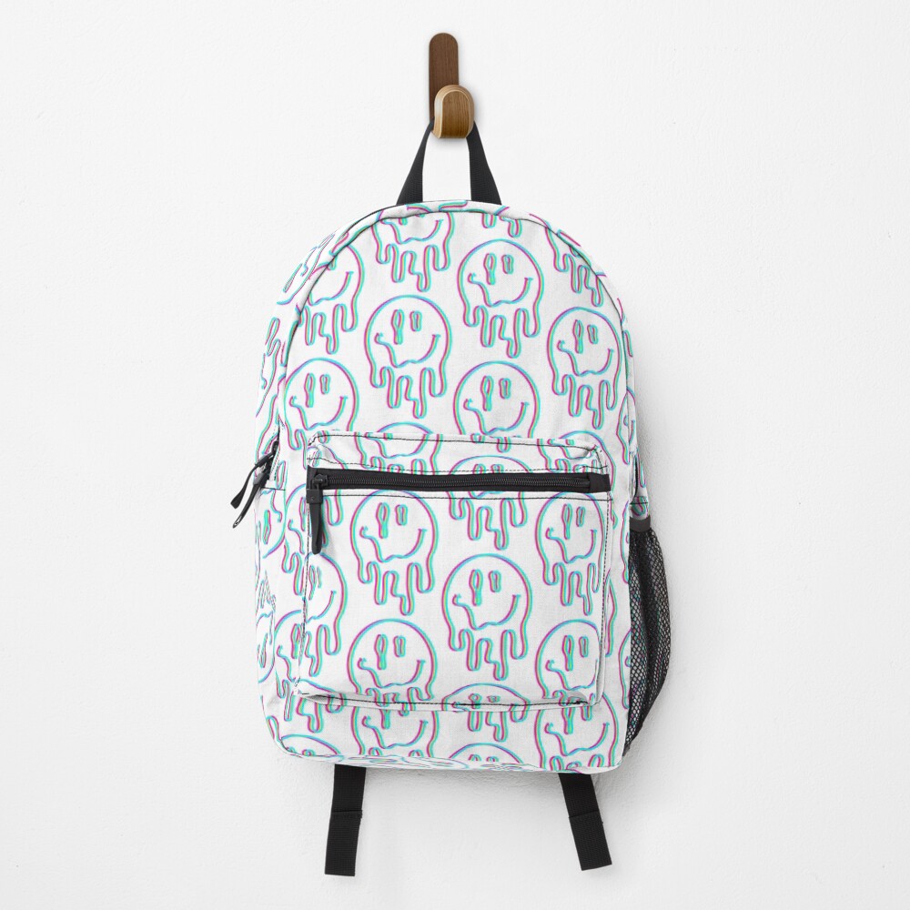 "Trippy Drippy Smiley Face" Backpack for Sale by abbsgross | Redbubble