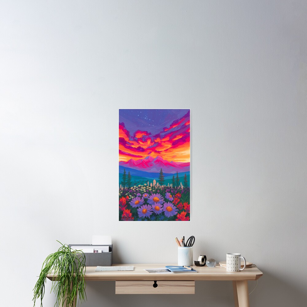 "Zodiac Signs As Landscape Paintings - Taurus" Poster for Sale by ...