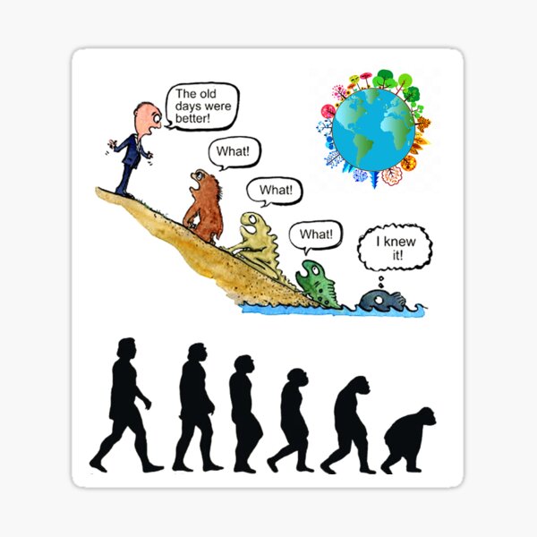 "Reverse Human evolution" Sticker for Sale by ESDT | Redbubble