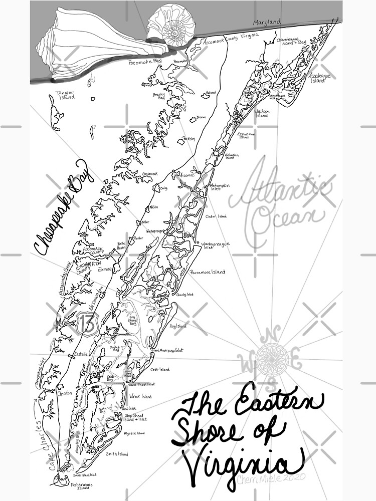 Map Of Virginia Eastern Shore - Map