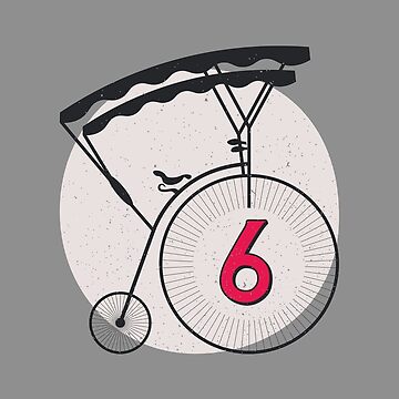 "The Prisoner Penny Farthing Number 6 Vintage Design" Sticker for Sale ...