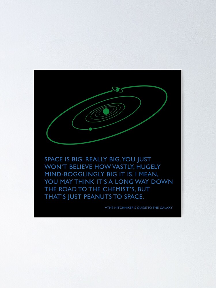 "Space Is Big" Poster by toriacassidy | Redbubble