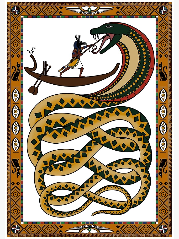 "Apep Vs Seth - Egyptian Art" Poster for Sale by MythicComicsArt | Redbubble