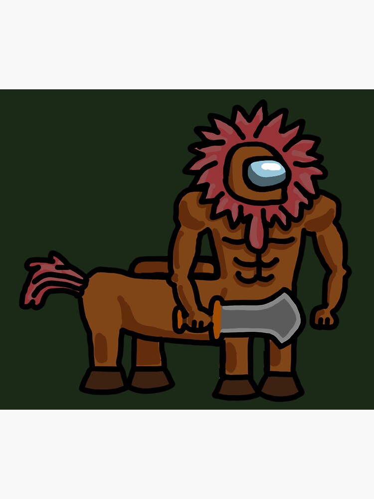 "Video Game Centaur is Sus" Sticker by SSRI-family | Redbubble