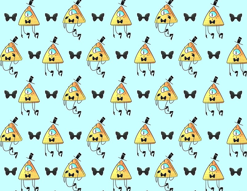 "Bill Cipher patterns (Blue)" by Aida Solorzano | Redbubble