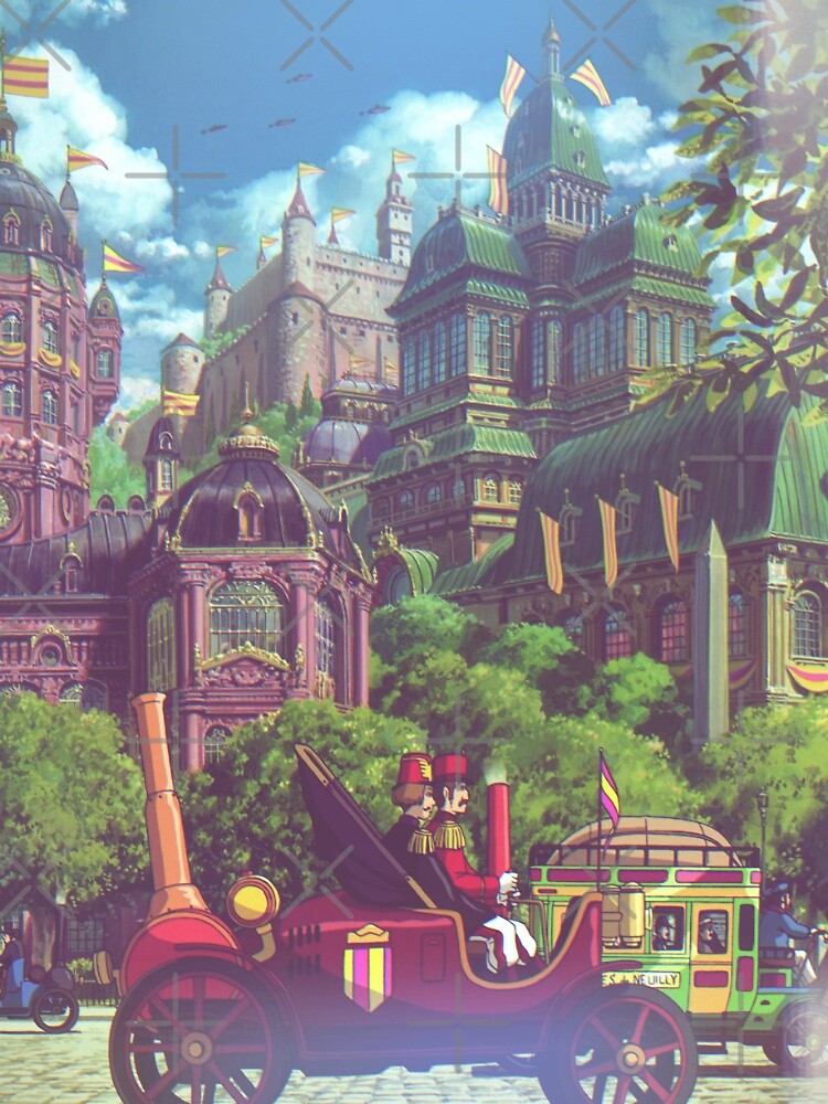 "Howl's moving castle " Sticker for Sale by Lattebear | Redbubble