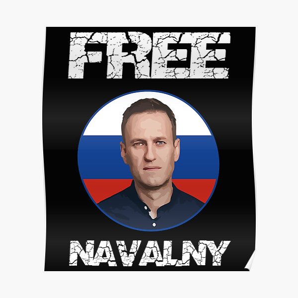 Poster: Free Navalny | Redbubble