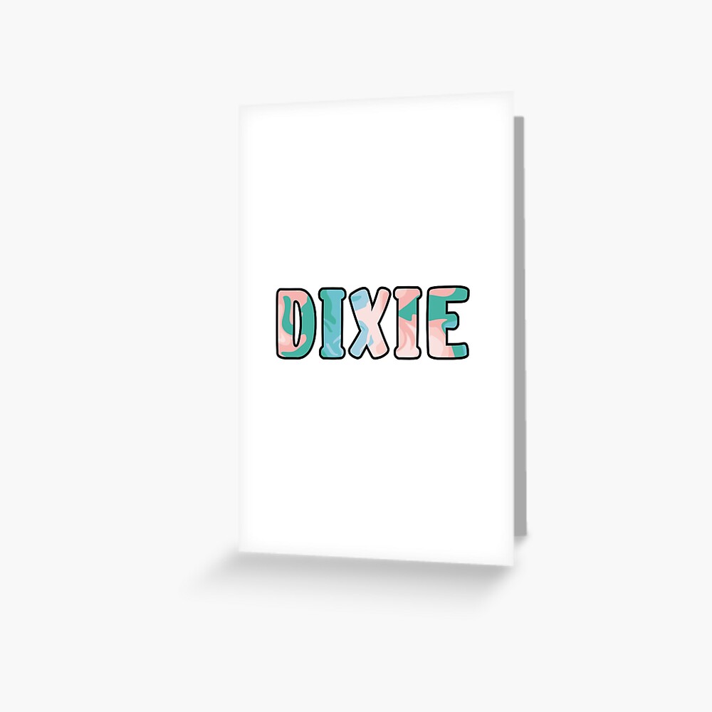 "Dixie Custom Name " Sticker for Sale by EuropaPrints | Redbubble