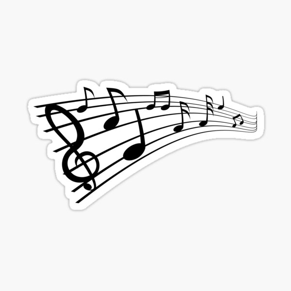 "Musical Notes" Sticker by MariesDesigns11 | Redbubble