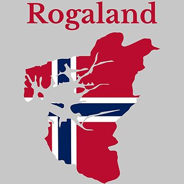 "Rogaland County Map, Norwegian County, Norway." Poster for Sale by ...