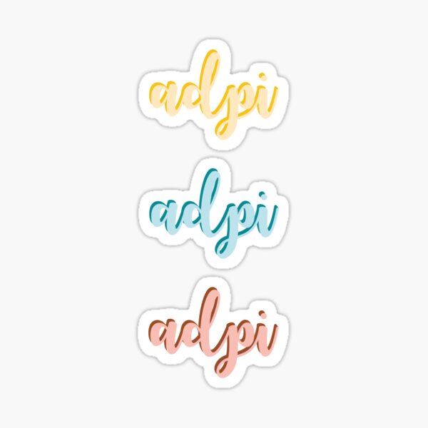 "Adpi" Sticker for Sale by gracesmorgan | Redbubble
