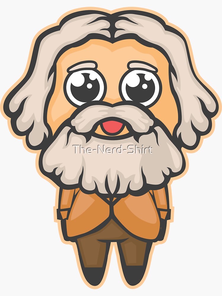 Pegatina «Kawaii Marx - Filosofía del estilo japonés» de The-Nerd-Shirt ...