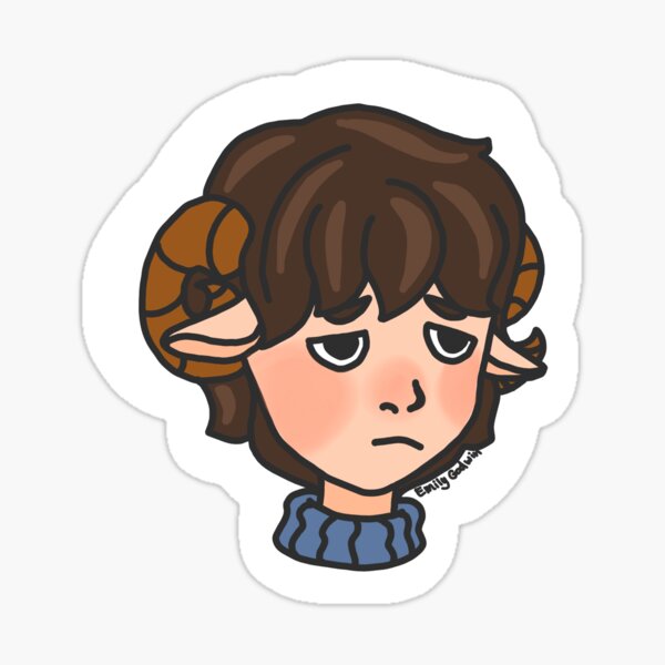 "Sad Jschlatt" Sticker for Sale by CreepyBeetle | Redbubble