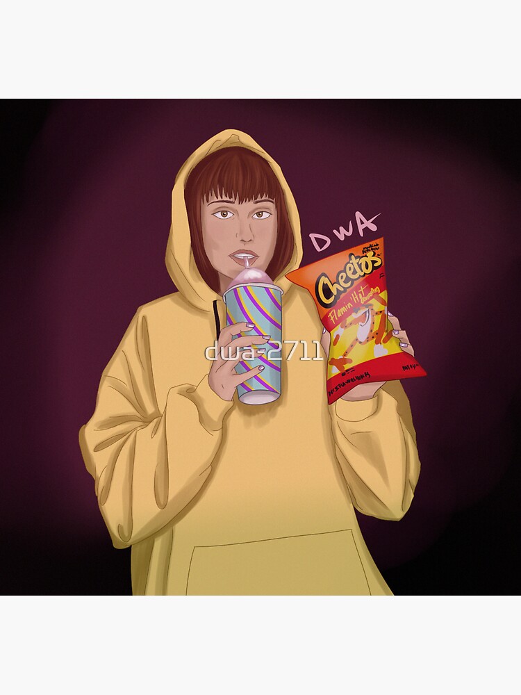 "Sasha Braus eating" Sticker by dwa-2711 | Redbubble