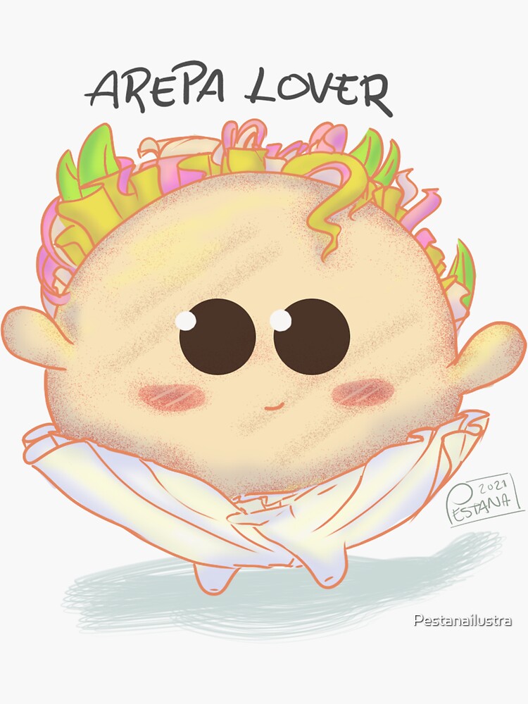 "Arepa lover" Sticker for Sale by Pestanailustra | Redbubble
