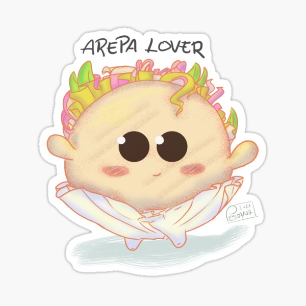 "Arepa lover" Sticker for Sale by Pestanailustra | Redbubble