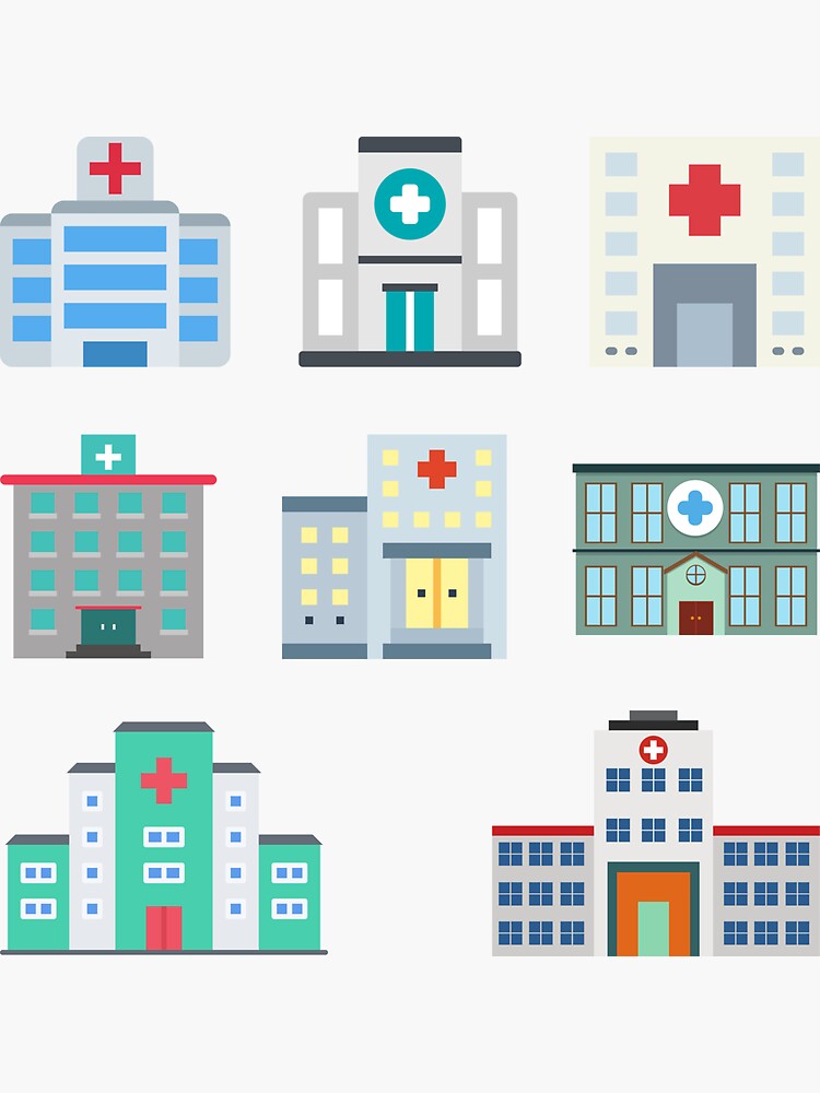 "Hospital sticker pack" Sticker for Sale by Caregiverology | Redbubble