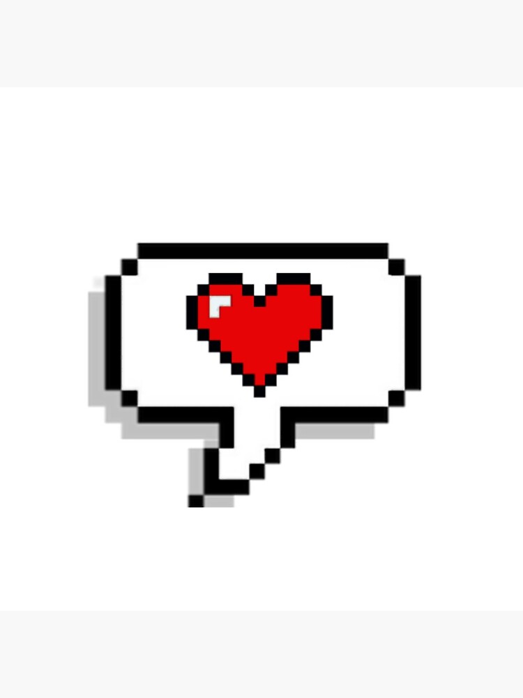 "Emoji Hearth - Pixel art" Art Print by Droxette | Redbubble