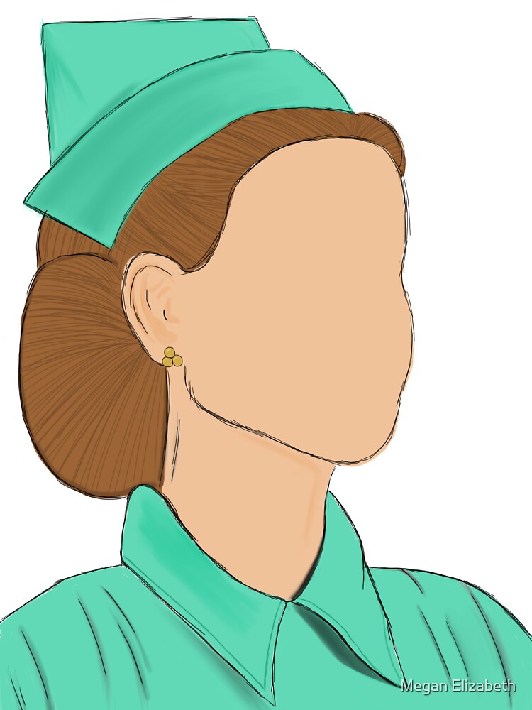 "Mildred Ratched - Faceless Art" Sticker by Lovingmulti | Redbubble