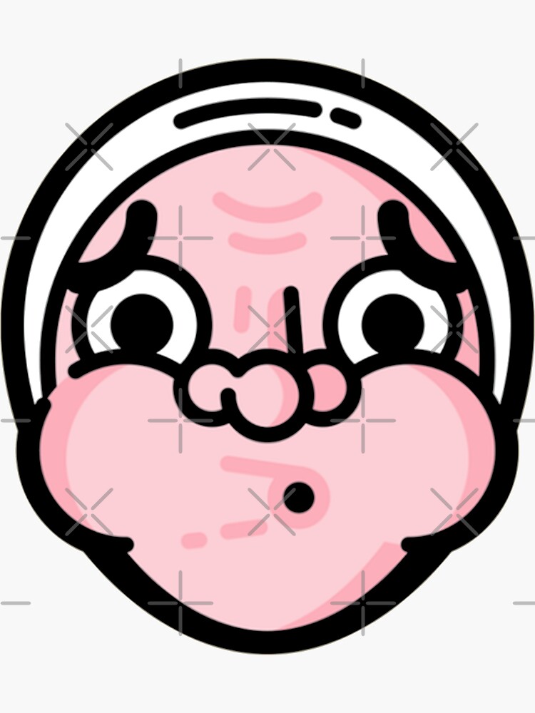 "Hyottoko Mask Sticker" Sticker for Sale by Raitoseji | Redbubble