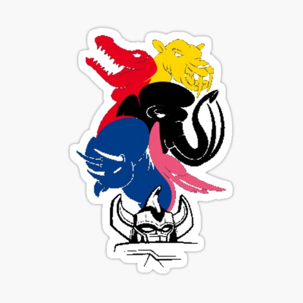 "Megazord" Sticker by rasidrundhiyah | Redbubble