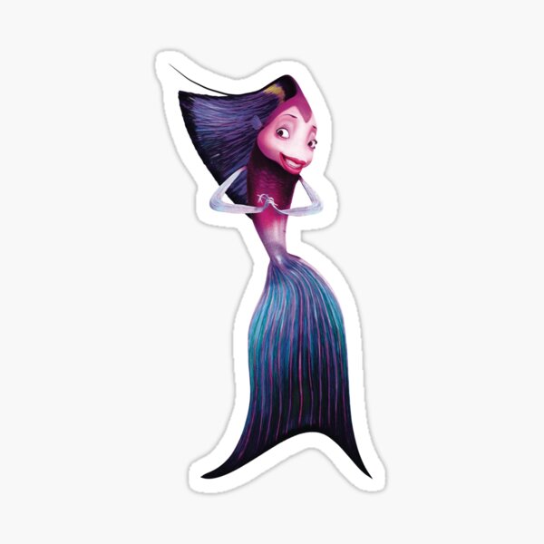 "Shark Tale - Angie" Sticker for Sale by squigglebee | Redbubble
