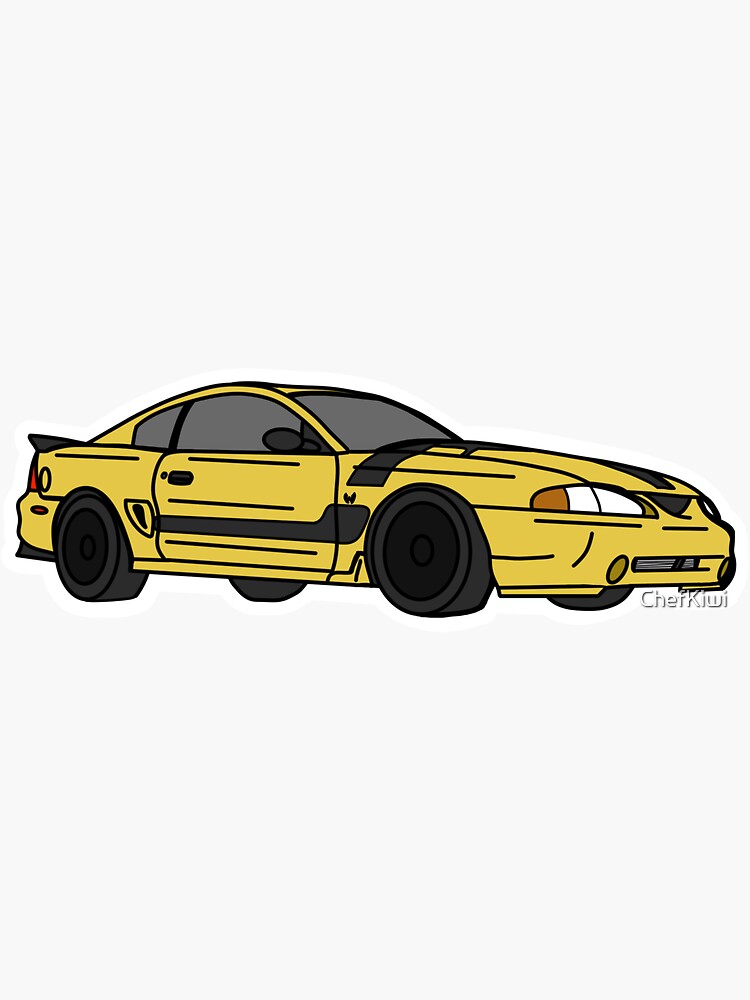 "SN95 Ford Mustang" Sticker by ChefKiwi | Redbubble