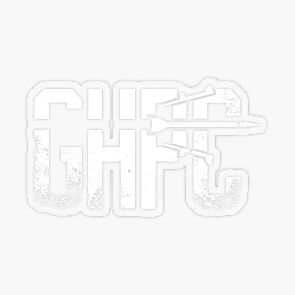 "GHPC Logo - White Cutout" Sticker for Sale by Radian Simulations ...