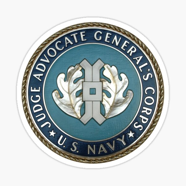 "UNITED STATES NAVY JUDGE ADVOCATE GENERAL'S CORPS JAG CORPS" Sticker ...