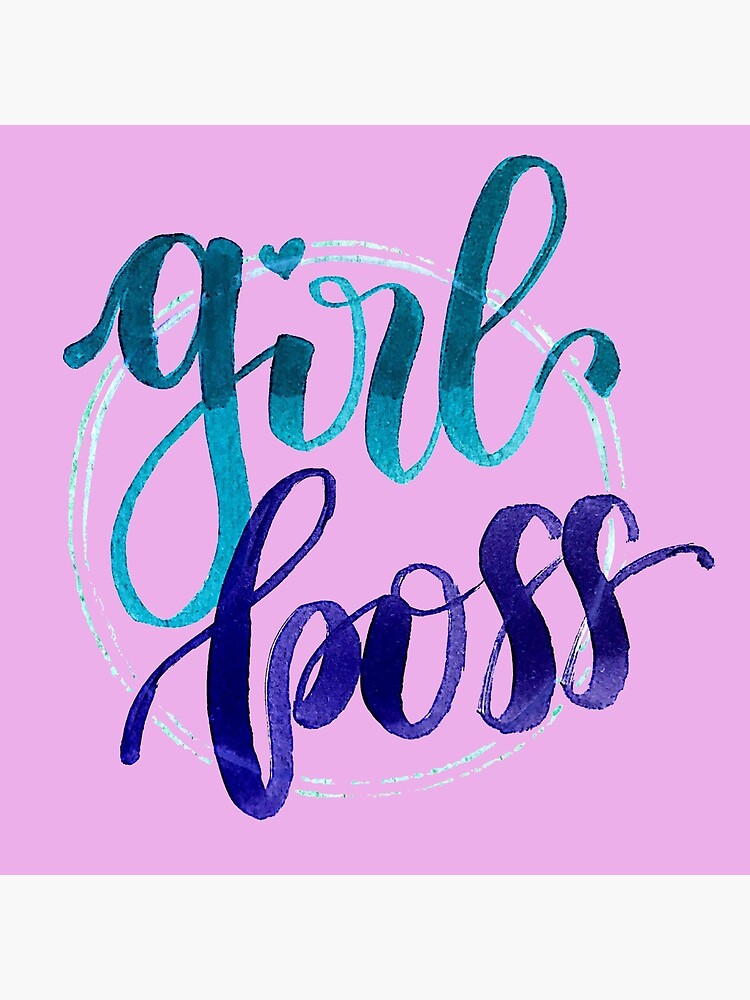 "Girl Boss - Pink" Poster by ailunayuki | Redbubble