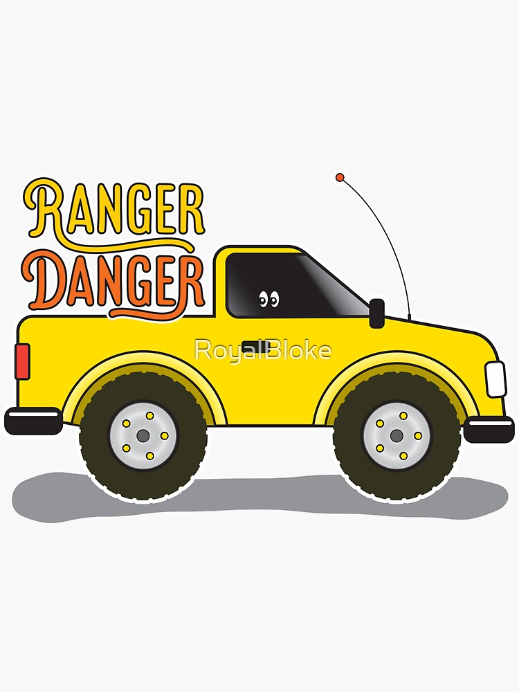 "Ranger Danger Truck" Sticker for Sale by RoyalBloke | Redbubble