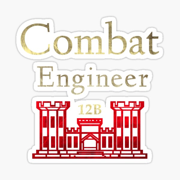"Army Combat Engineer" Sticker for Sale by GR-ART | Redbubble