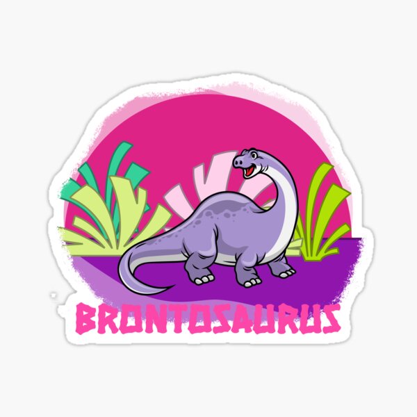"BRONTOSAURUS" Sticker for Sale by ThabetDesign | Redbubble