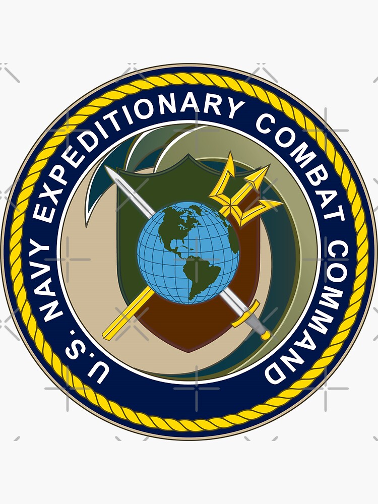 "US NAVY EXPEDITIONARY COMBAT COMMAND NECC" Sticker for Sale by ...