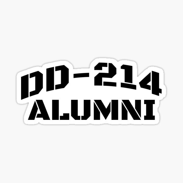 "DD-214 ALUMNI" Sticker for Sale by Victoriasedes61 | Redbubble