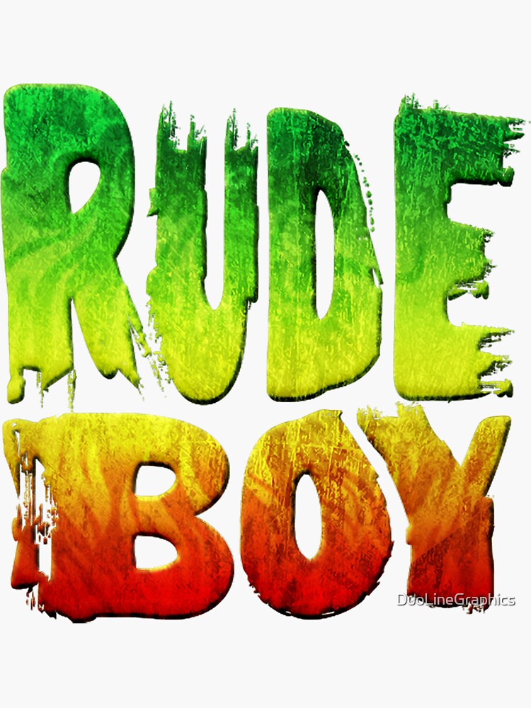 "Rude Boy" Sticker for Sale by DuoLineGraphics | Redbubble