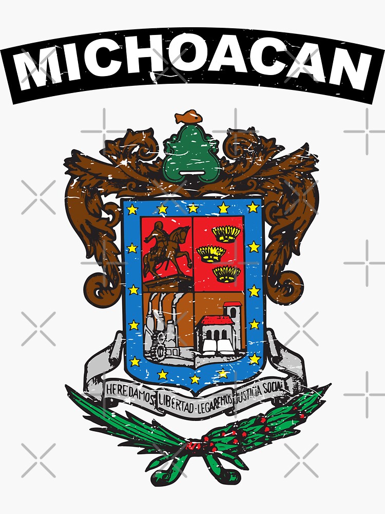 "michoacan crest" Sticker for Sale by BOOST88s | Redbubble